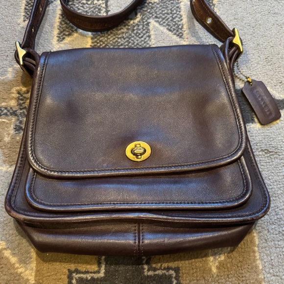 Coach | Bags | Coach Classic Vintage Rambler Legacy Brown Leather ...